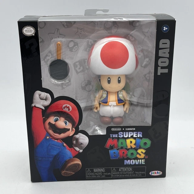 FIGURA DE 5& The Super Mario Bros Movie TOAD Jakks Pacific Nintendo ...