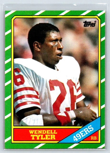 1986 NFL TOPPS Wendell Tyler #158 SF 49 Série 86-TFBC EUR 2,18 ...