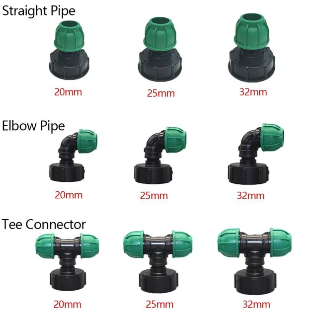 ELBOW IBC TANK Adapters Fitting Straight Water Hose Fittings Storage ...