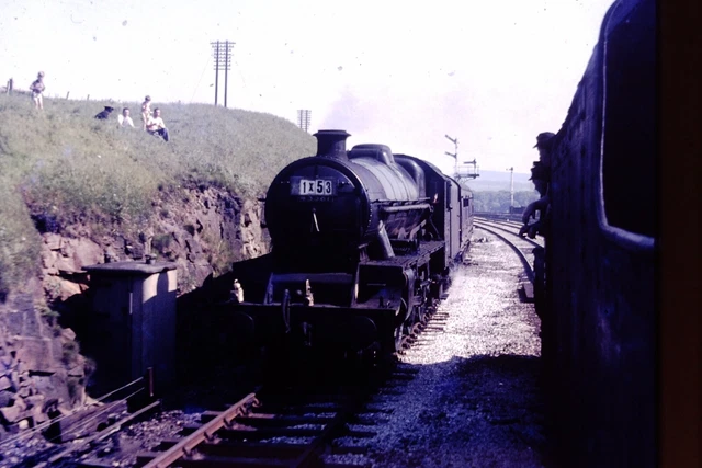 1966 BRITISH RAIL Loco Steam Jubilee Class Railway Slide Ref 295A £4.99 ...