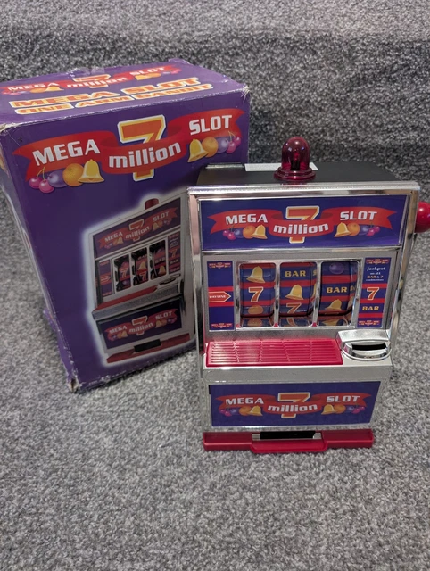 MEGA MILLION SLOT Machine By Paladone , One Armed Bandit And Money Box ...