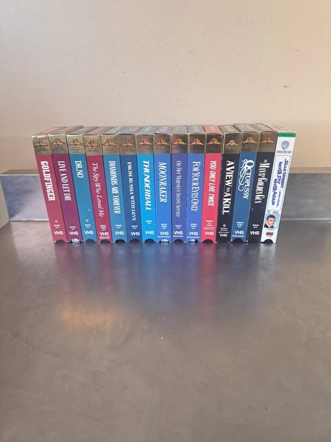 JAMES BOND 007 VHS Collection(15 VHS Movie Tapes) £14.99 - PicClick UK