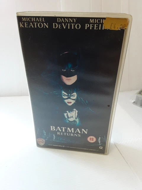 BATMAN RETURNS TIM Burton VHS Video Warner Bros Michael Keaton Danny DeVito 1992 £7.00 - PicClick UK