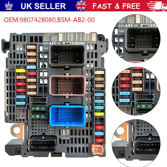 UNDER BONNET FUSE Box Module Unit for Citroen C4 II DS4 1.2 1.6 2.0 BSM ...