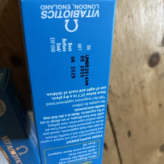 5 BOXES OF Magnesium Tablets, Vitabiotics Ultra 60 Tablets in each box ...