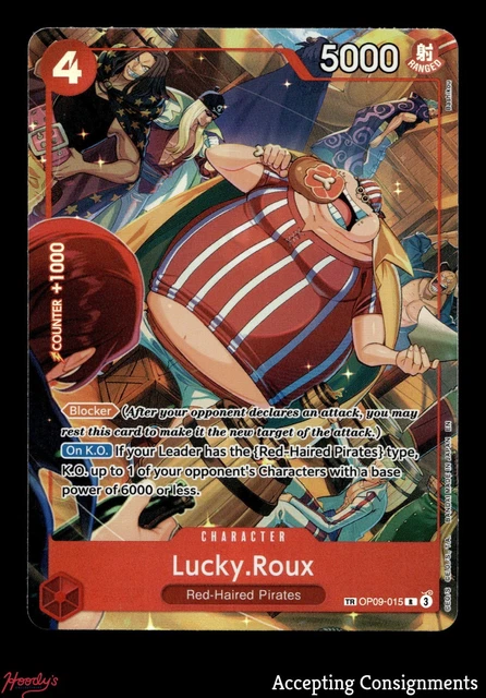 2025 ONE PIECE Card Game A Fist of Divine Speed #OP09015 Lucky.Roux TR ...