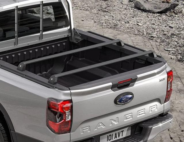 GENUINE FORD RANGER Raptor TRA Tonneau Cover Cross Bars Black 60KG 2022 ...