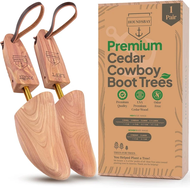 COWBOY BOOT TREES, Cedar Western Boot Tree for Men & Women, Shoe Tree ...