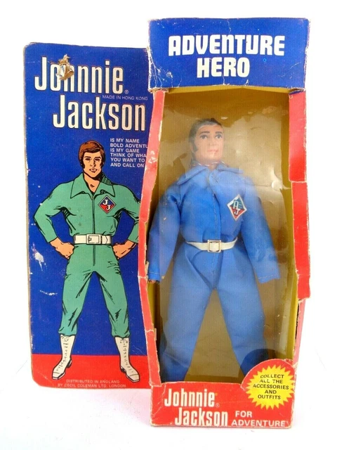 VINTAGE MEGO JOHNNIE Jackson Action Figure 1970s UK Variant Boxed Very ...