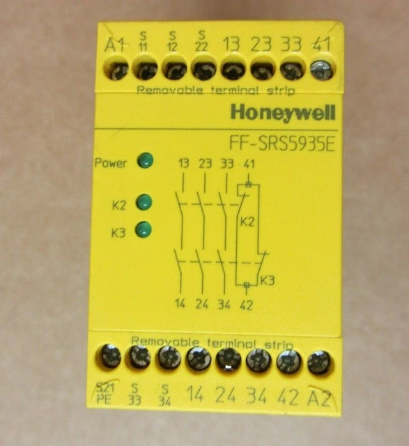 DUAL CHANNEL EMERGENCY Stop Module, 120 VAC, Honeywell FF-SRS5935E $50. ...