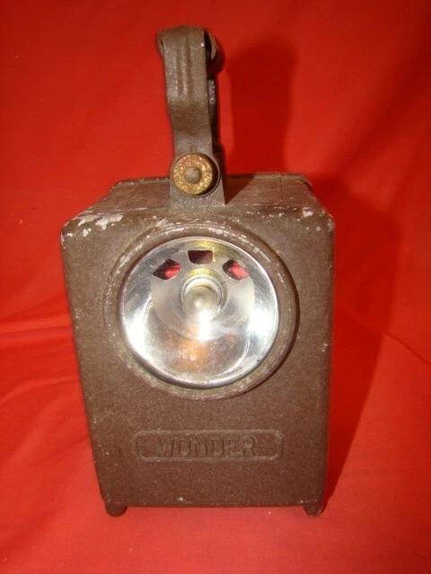 LAMPE WONDER TYPE " Agral " usage S.N.C.F et mines époque années 50/60 ...