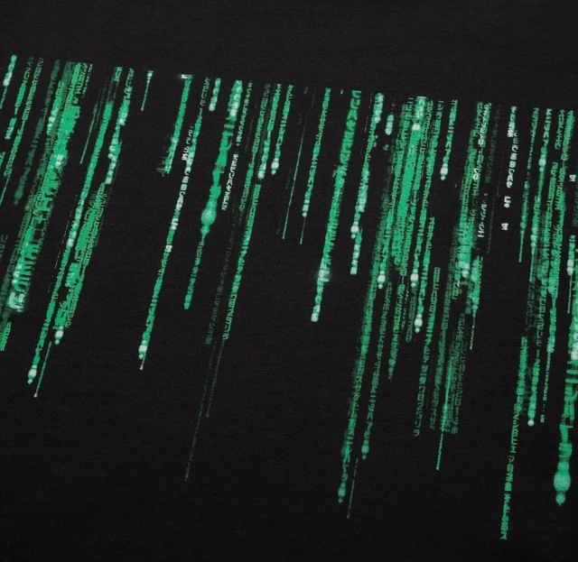 UNIQLO UT SCI-FI Movie The Matrix Neo Keanu Reeves Digital Rain T-Shirt ...