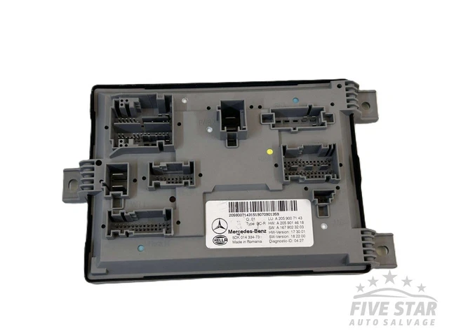 MERCEDES-BENZ C-CLASS REAR SAM Control Module Unit AMG C 63 350kW (476 ...