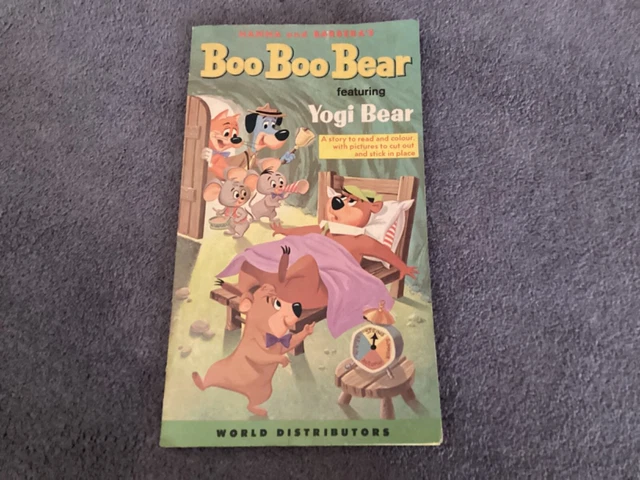 HANNA BARBERA 1961 Yogi Bear Boo Boo Bear Sticker Colouring Comic Book ...