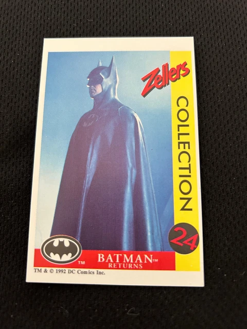 MICHAEL KEATON ROOKIE Batman Returns 1992 Dc Comics #4 Zellers Card £9. ...
