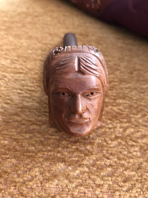 RARE ANCIENNE PIPE SCULPTÉE FEMME BRETONNE DU MORBIHAN NUMÉROTÉE -Longueur 14 cm EUR 39,00 ...