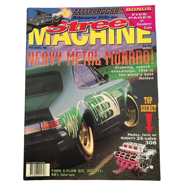 STREET MACHINE JULY/AUG 1994 Magazine Vol 12 Number 5 Hk Monaro Poster ...