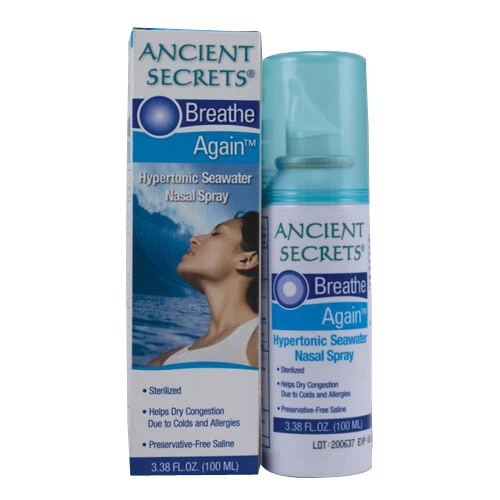 BREATHE AGAIN NASAL Spray 3.38 oz By Ancient Secrets £21.06 - PicClick UK