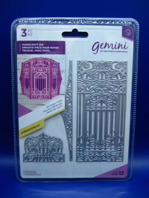 GEMINI PAPERCRAFT DIE Dimensionals - Birdcage Panel - 3 Piece Set ...