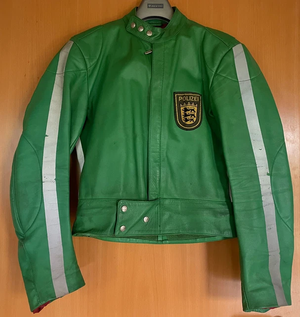 LEDERKOMBI POLIZEI LEDERJACKE /German Police leather jacket EUR 325,00 ...