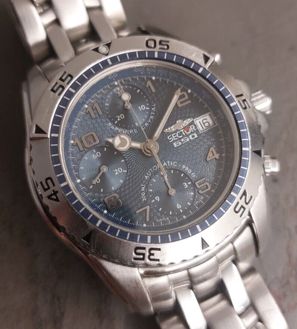 SECTOR 650 AUTOMATIC Chrono Valjoux 7750 Swiss Automatic 39Mm No Khaki ...