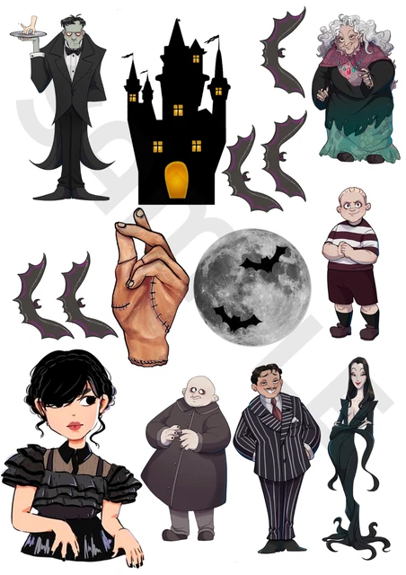 Wednesday Addams Edible Cake Topper FOR SALE! - PicClick UK