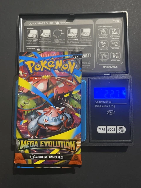 (VERY HEAVY) 22.77G Pokemon TCG Mega Evolution Booster Pack BRAND NEW ...