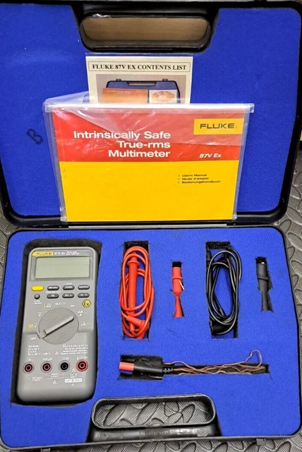 FLUKE 87V-EX - True RMS multimeter - calibrated - Fluke Probes and Temp ...