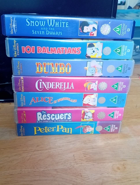 WALT DISNEY CLASSIC Vhs Collection X 7 £19.99 - PicClick UK