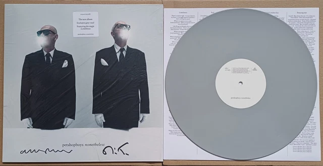 SIGNED SLEEVE PET Shop Boys Nonetheless Grey Vinyl LP New RARE EUR 231 ...