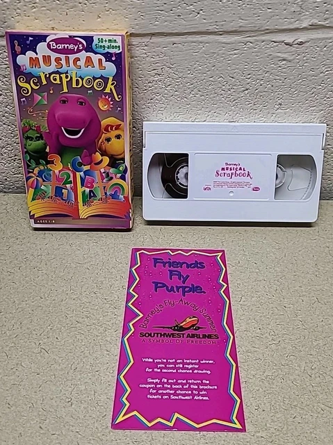 BARNEY - BARNEYS Musical Scrapbook VHS 1997 Lyrick Studios Kids TV Show ...