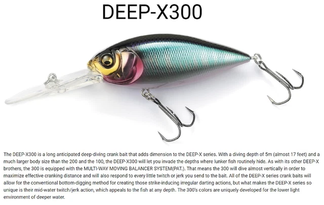 MEGABASS DEEP X 300 Galleggiante Crank Bait Esca M Western Clown (8608) EUR 23,64 - PicClick FR