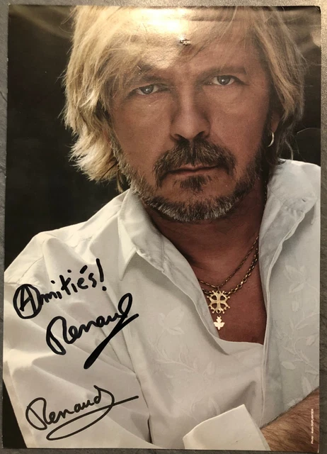 GRANDE CARTE DÉDICACÉE renaud autographe 21x30cm photo alain duplantier EUR 11,99 - PicClick FR