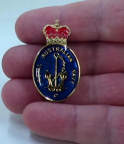 ROYAL AUSTRALIAN NAVY Crest Badge (40cm X 25cm) Solid Metal With Colour ...
