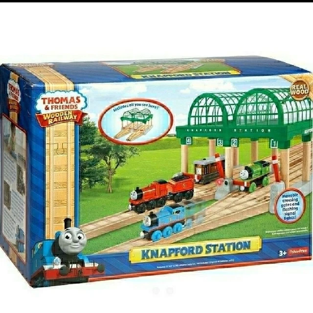 THOMAS & FRIENDS Wooden Railway Knapford Station Fisher Price 2013 ...
