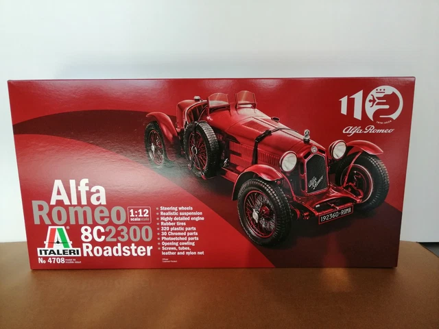 ALFA ROMEO 8C 2300 Roadster kit Italeri 1-12 4708 modellino auto d epoca EUR 149,90 - PicClick FR