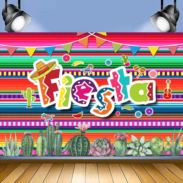 MEXICAN STYLE CARNIVAL Backdrop Birthday Party Photography Background ...