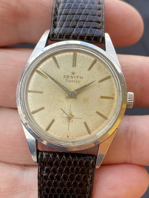 ZENITH SPORTO CAL 40-T Rare Vintage Watch Original Dial Patina EUR 449 ...