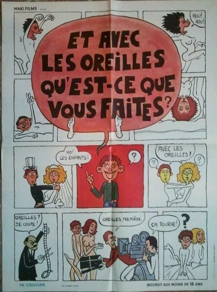 AFFICHE EROTIQUE ET AVEC LES OREILLES QU'EST-CE QUE VOUS FAITES. 60x80 ... AFFICHE EROTIQUE ET AVEC LES OREILLES QU'EST-CE QUE VOUS FAITES. 60x80 ...