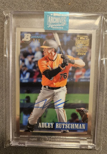 ADLEY RUTSCHMAN 2024 Topps Archives Signature Series Bowman Prospect ...