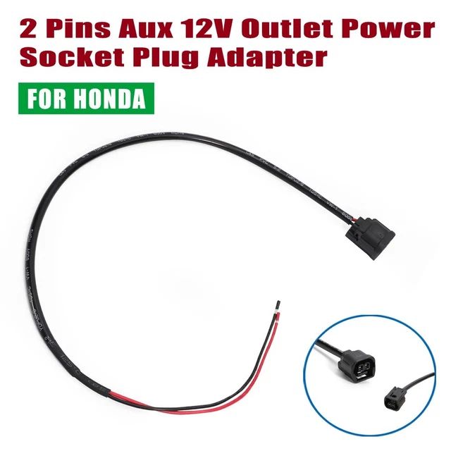 FOR HONDA CRF 250L 300L CRF1000L 2 Pins Aux 12V Outlet Power Socket ...