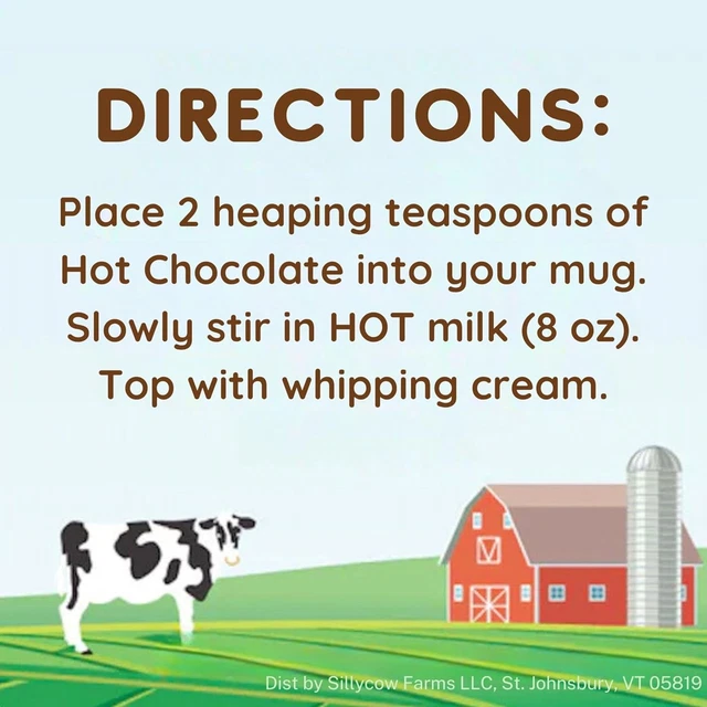 SILLYCOW FARMS HOT Chocolate Sea Salt & Caramel Mix | Rich Hot Cocoa ...