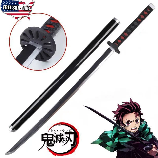 39& KIMETSU NO Yaiba Demon Slayer Katana Tanjiro Anime Sword Blade ...