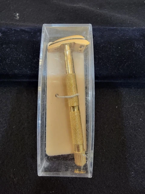 VINTAGE MERKUR SOLINGEN Gold Tone Razor/Trimmer - Germany $9.99 - PicClick