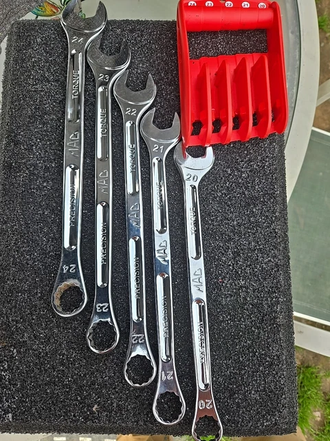 MAC TOOLS 5-PC. Comb. METRIC Wrench Set - 12pint EUR 235,74 - PicClick IT