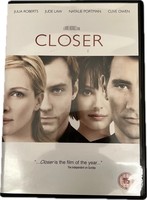 CLOSER, CLIVE OWEN, Julia Roberts, Natalie Portman, DVD, drame ...