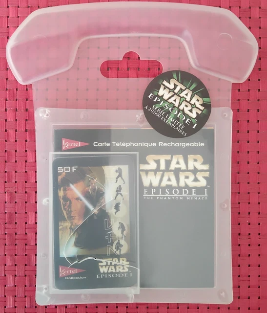 STAR WARS - Carte téléphonique rechargeable Kertel 50 F - Série limitée ...