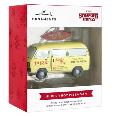 HALLMARK 2022 NETFLIX Stranger Things Surfer Boy Pizza Van Ornament New ...