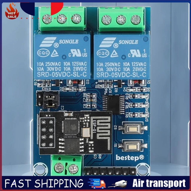 # WIFI RELAY Module 5V/12V ESP8266 WiFi Control Relay Board for Arduino(2s) EUR 6,71 - PicClick FR
