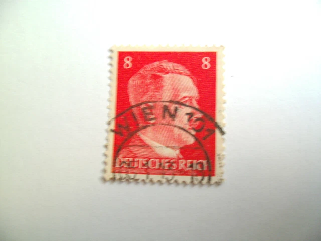 BRIEFMARKE DEUTSCHES REICH Adolf Hitler 8 Pfennig , Gestempelt EUR 1,00 ...